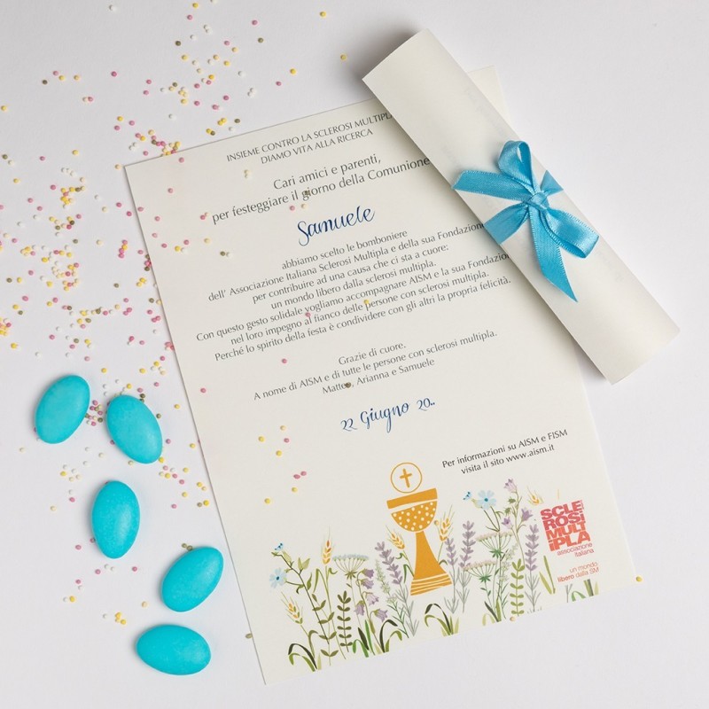 Pergamena Solidale Comunione Fantasia - Regali Solidali AISM