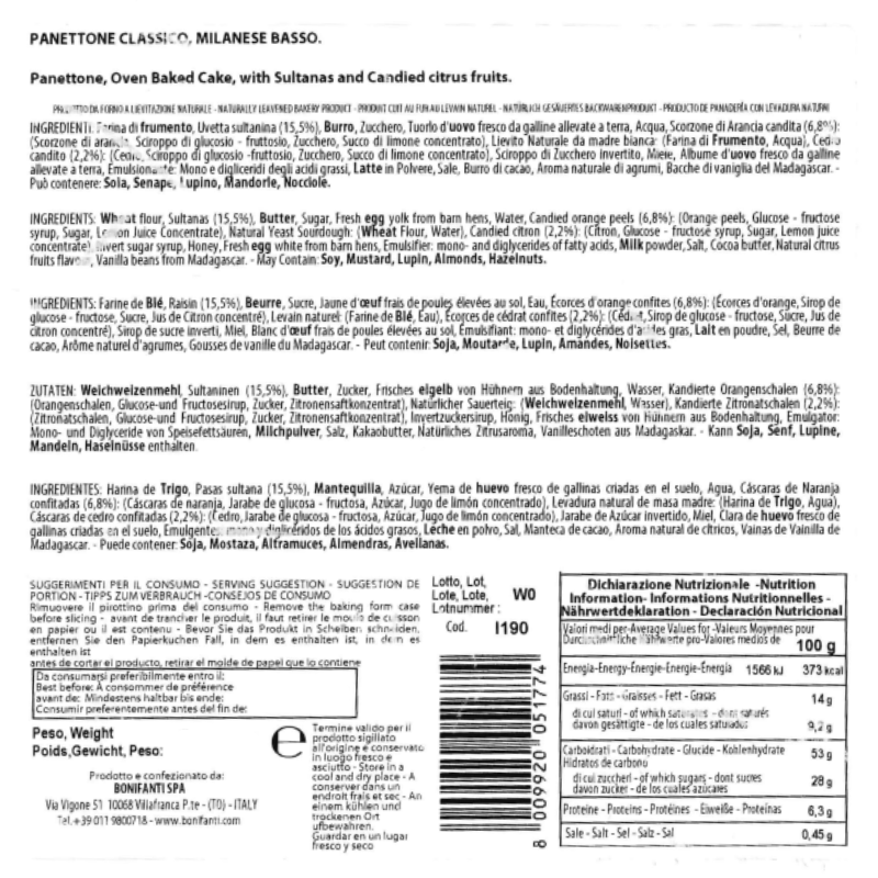 Panettone Classico da 500g - AISM Regali Solidali